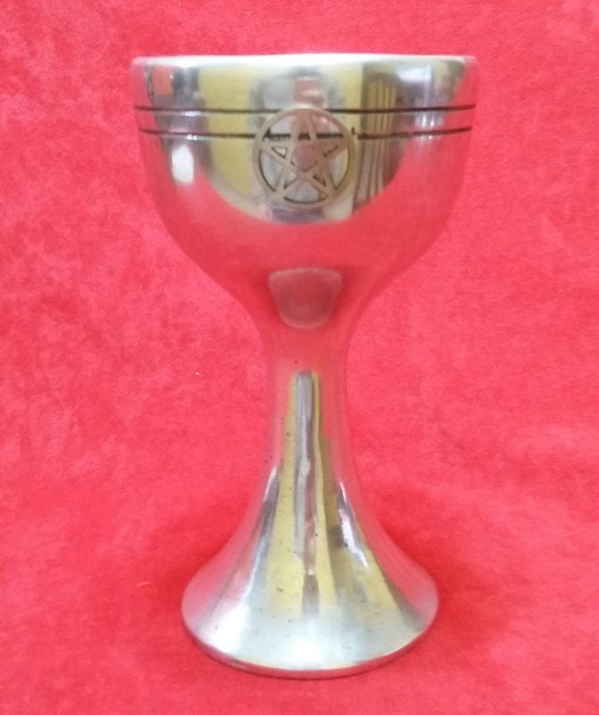 Copa Caliz con pentaculo – wicca o paganismo – Espadas Medias